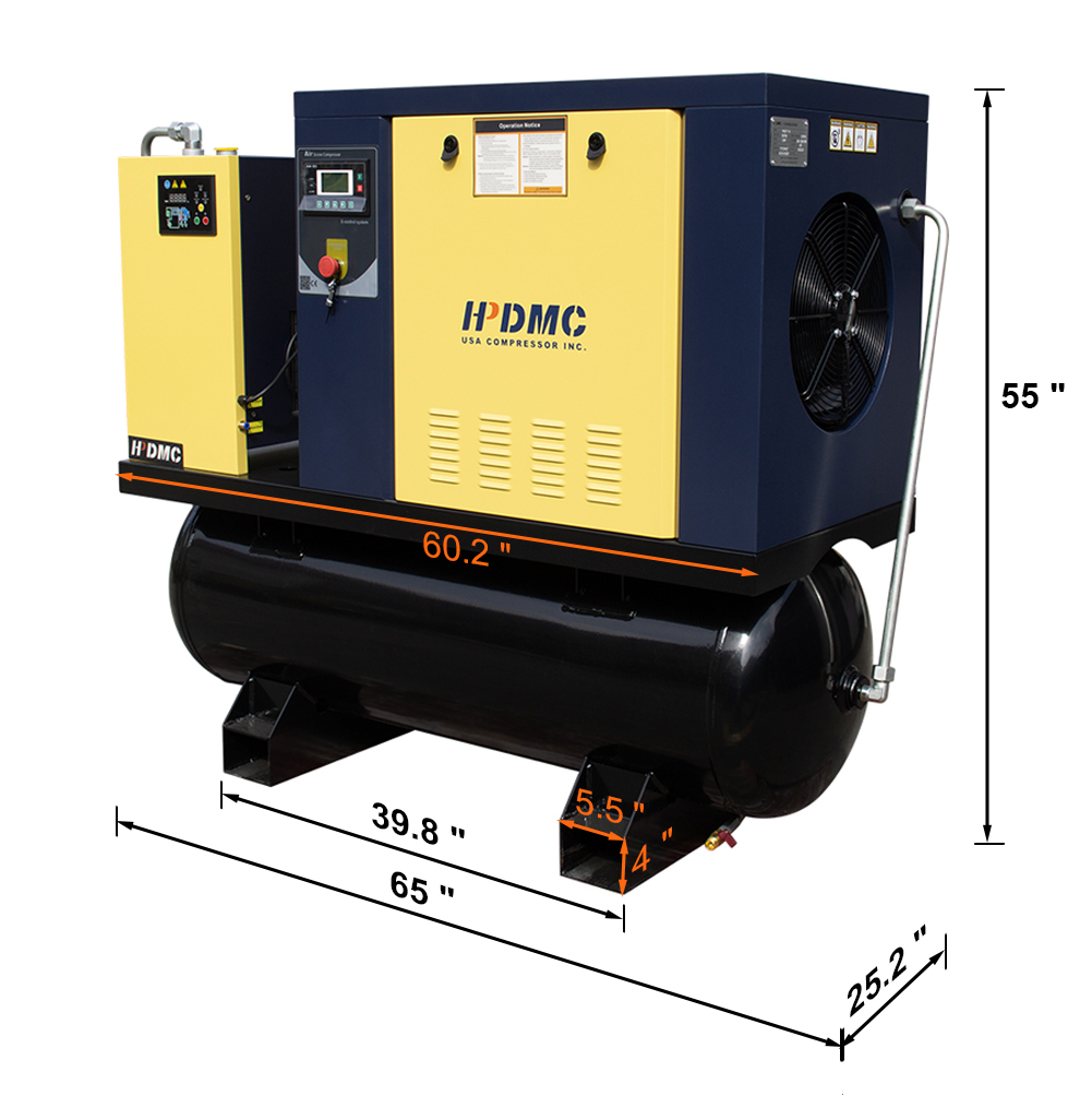 125psi VSD Screw Air Compressor - HPDMC
