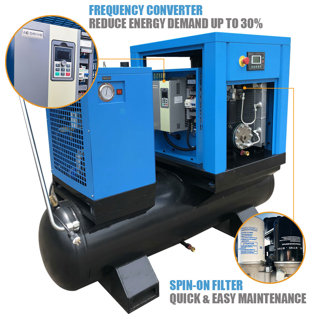 125psi VSD Screw Air Compressor - HPDMC